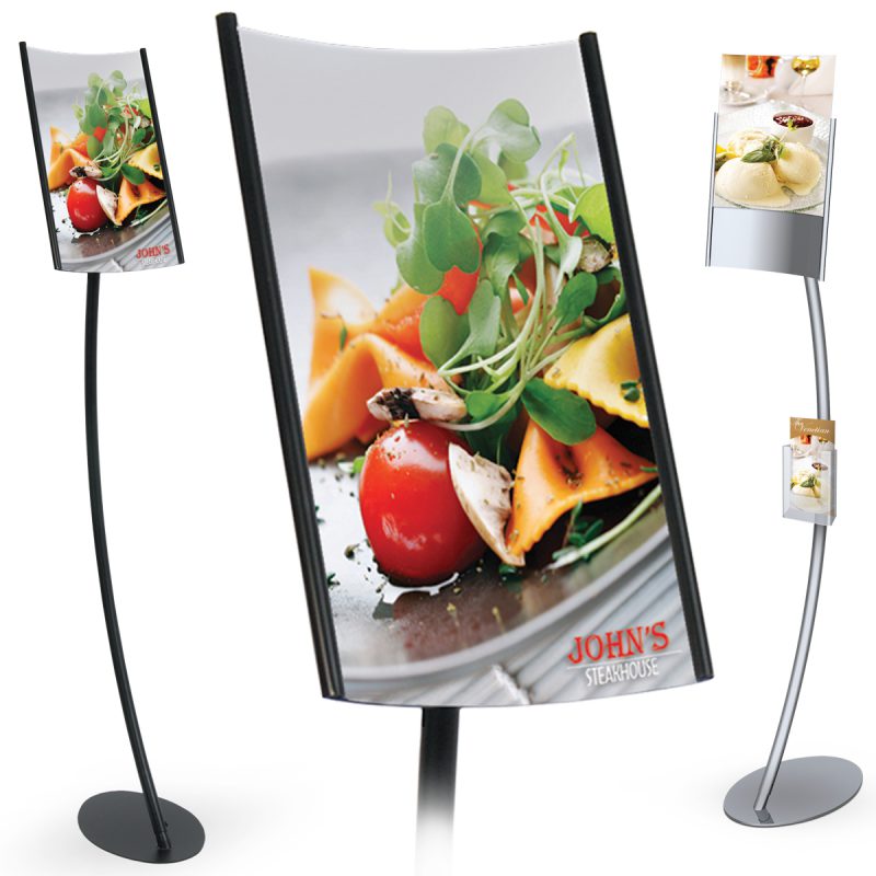 Eclipse Pedestal SignFrames - Floor Stand Sign Holder