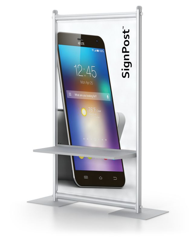 SignPost Double Upright - Display Stop