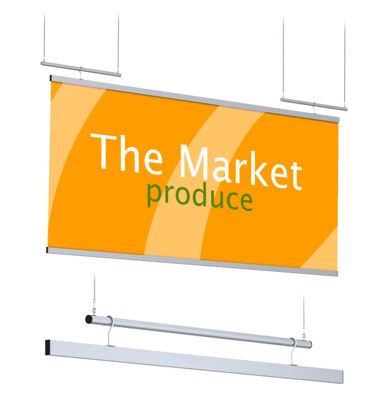 J Hook Trapeze System - Display Stop