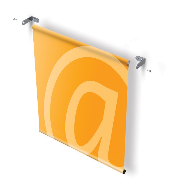 Trapeze Bar Wall Mount Brackets - Display Stop