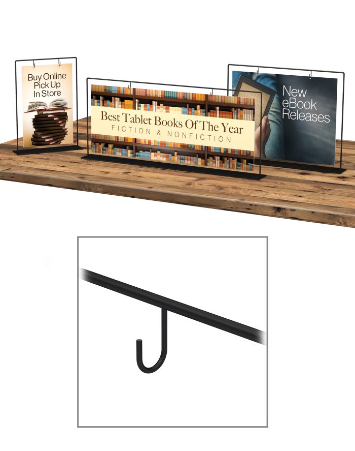 Wireform J Hook Stands - Display Stop