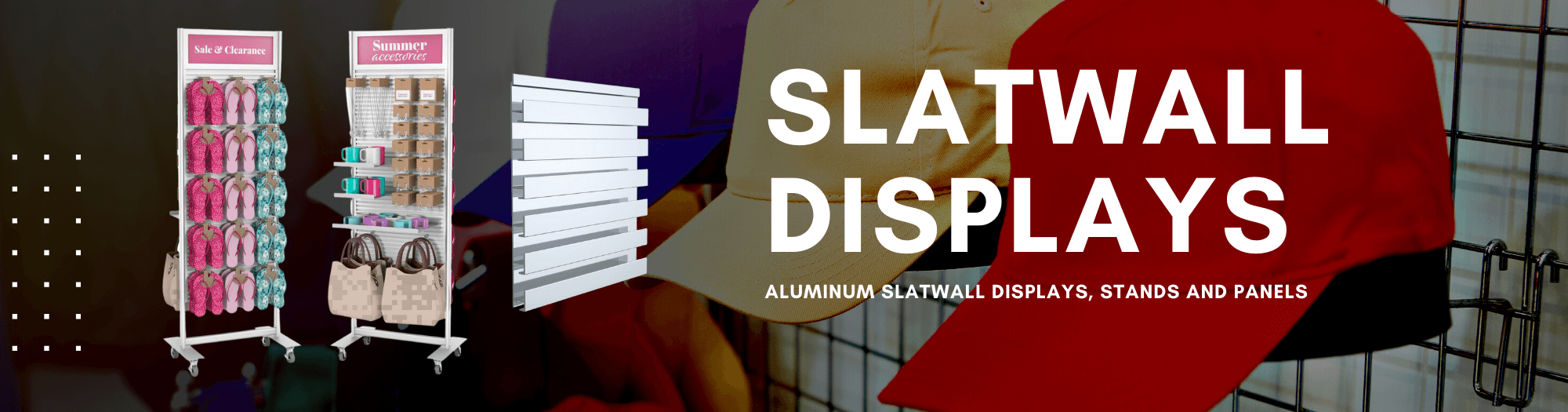 Aluminum Slatwall Displays - Display Stop