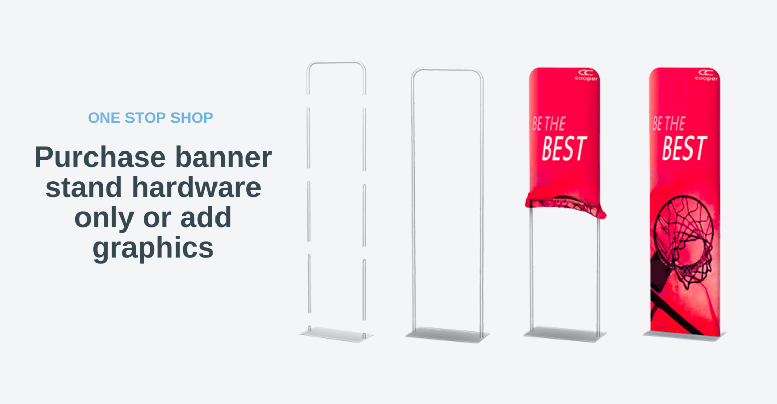 Banner Stands - Pole Pocket, Pillowcase, Fabric Banner Stand