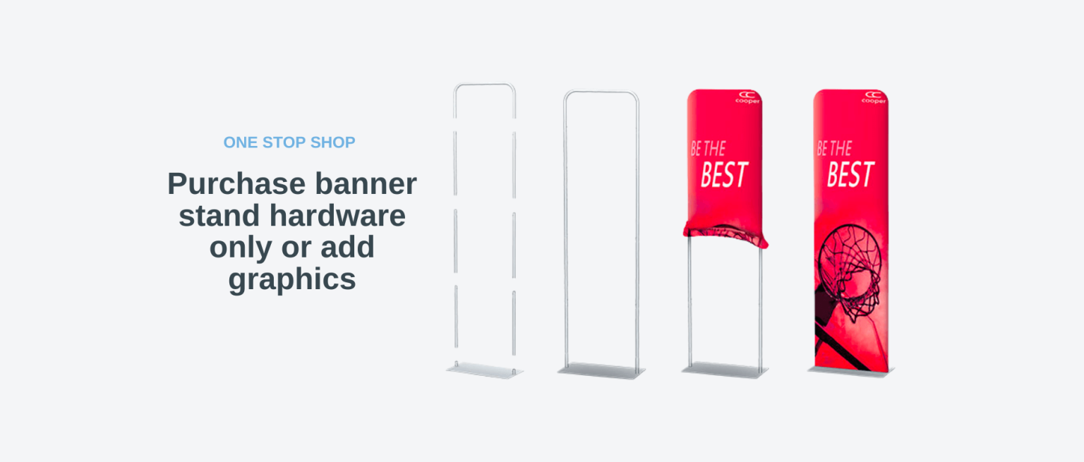 Banner Stands - Pole Pocket, Pillowcase, Fabric Banner Stand