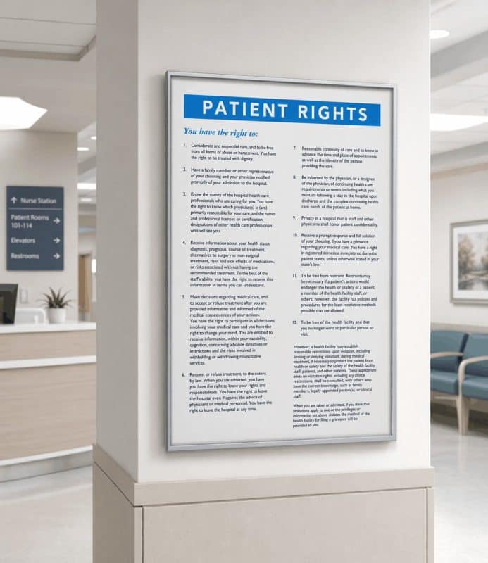 Complete Guide to Mandated Hospital Signage Requirements and Best Signs